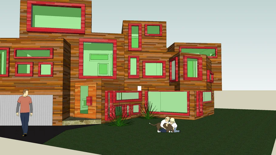 modern box house | 3D Warehouse