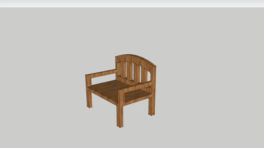 Bench\ long chair | 3D Warehouse