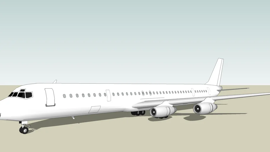 McDonnell Douglas DC-8-60 BLANK] | 3D Warehouse