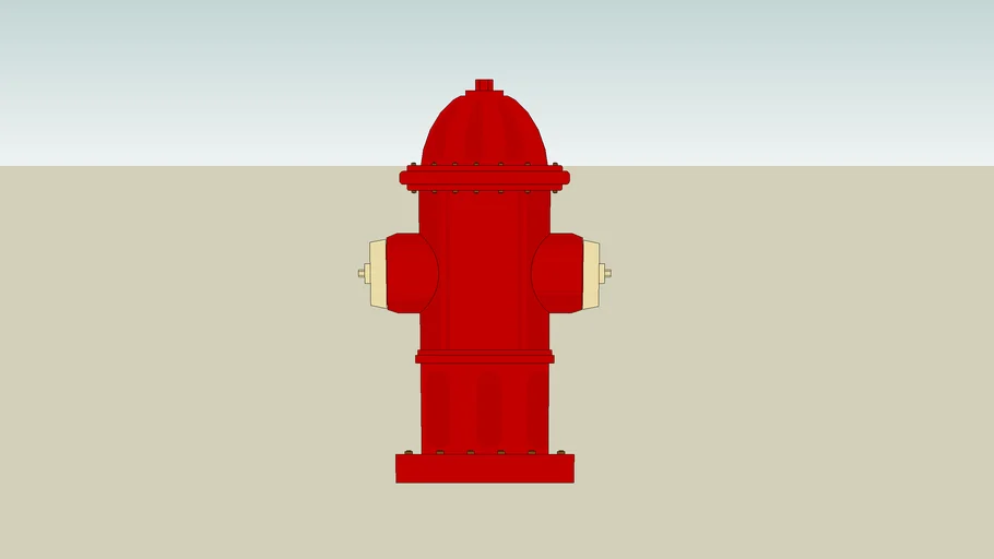 red fire hydrant | 3D Warehouse