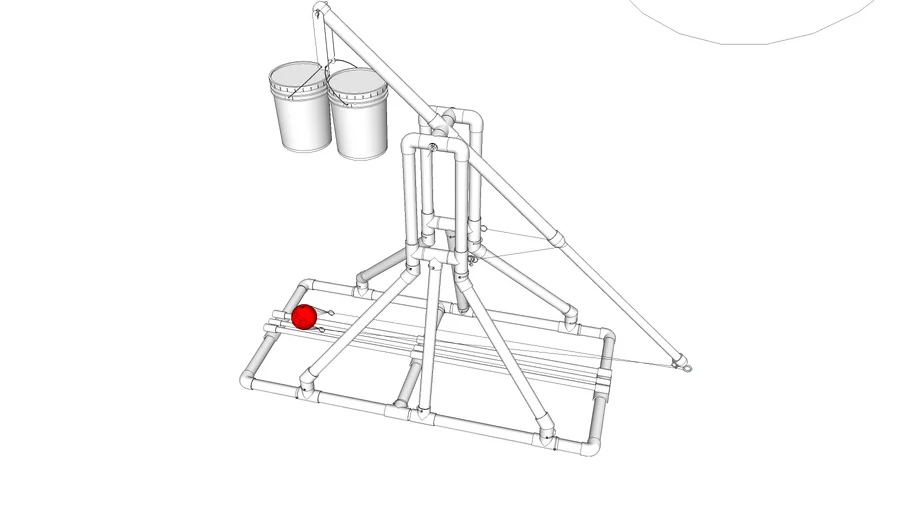 Trebuchet from PVC plumbing | 3D Warehouse