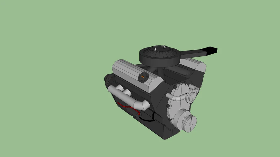 4.3L V6 engine | 3D Warehouse