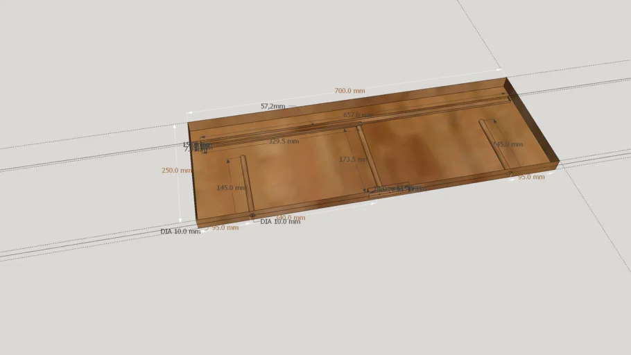 Floating Shelf with LED | 3D Warehouse