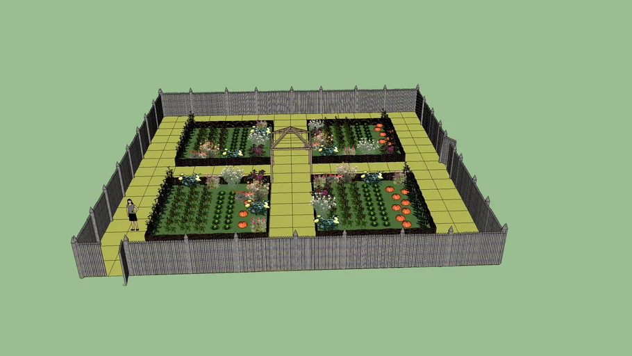 Jardin potager médiéval | 3D Warehouse