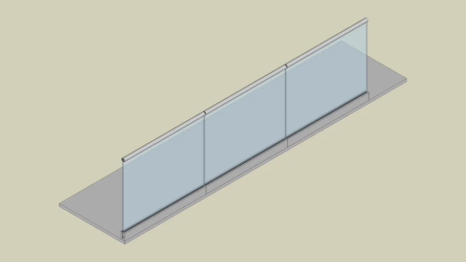 modern railing | 3D Warehouse