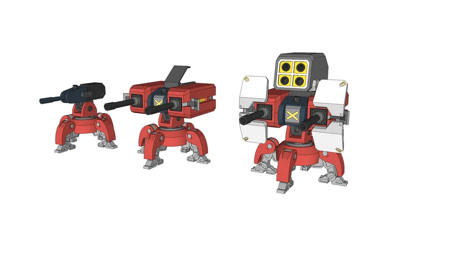 OVERWATCH] 토르비욘 - 포탑 / Torbjorn - Turret | 3D Warehouse