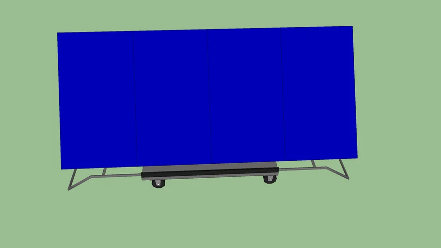 Solar Panel Cart on Wheels 24' x 48' DIY | 3D Warehouse