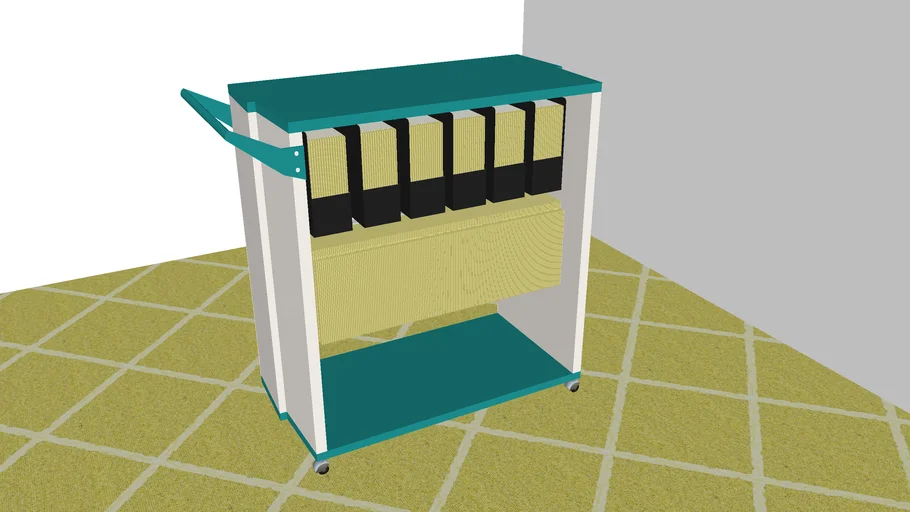 Filling Systems - Bulk File Trolley | 3D Warehouse