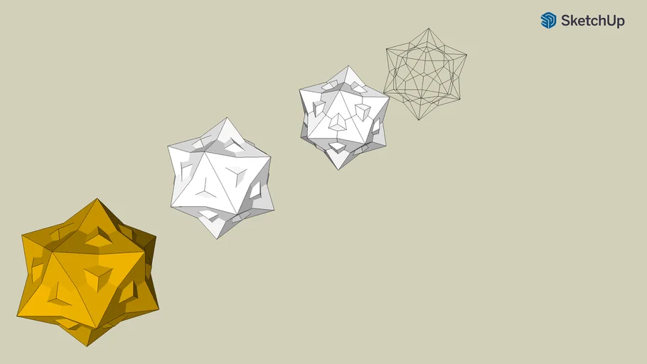 Great Ditrigonal Dodecacronic Hexecontahedron | 3D Warehouse