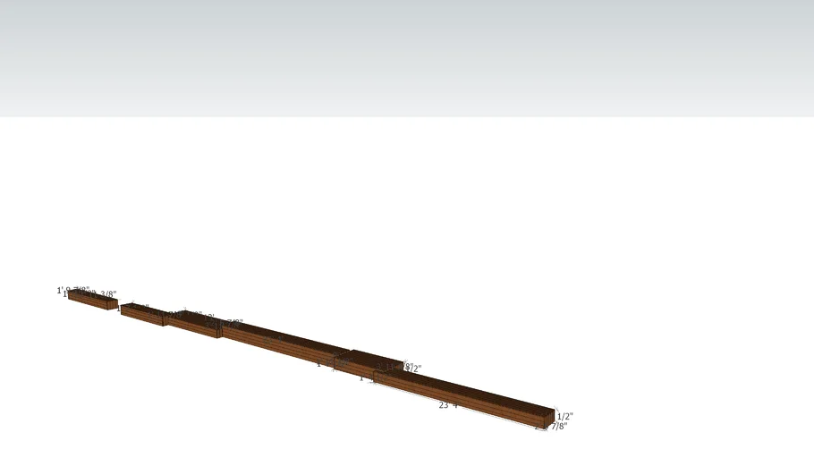 Kebony bench | 3D Warehouse