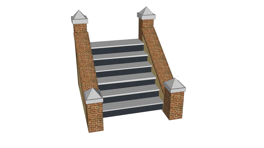 Escalier de perron | 3D Warehouse