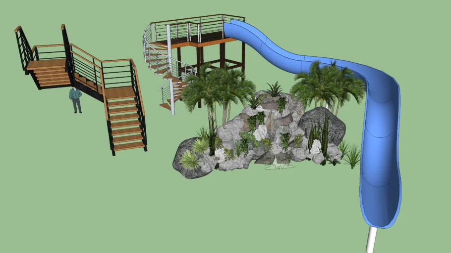 Tobogán Piscina / Pool Slide | 3D Warehouse