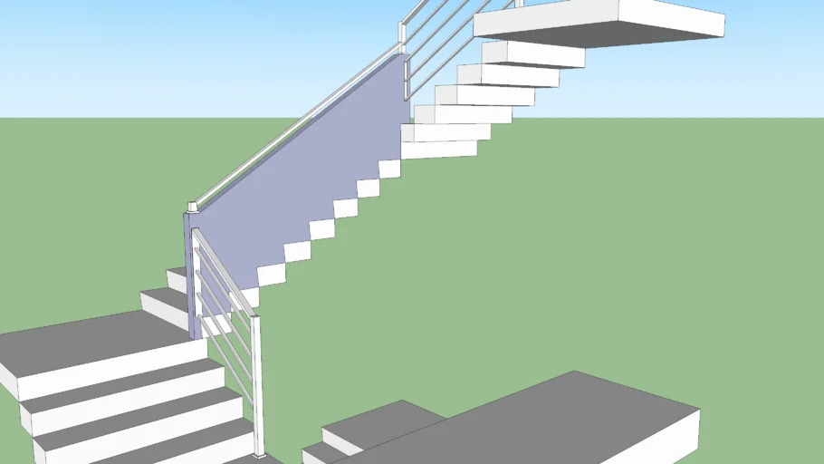 Staircase Railing | 3D Warehouse