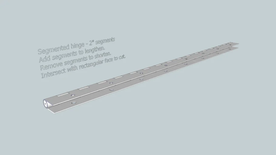 1 1 2 Piano Hinge 3D Warehouse