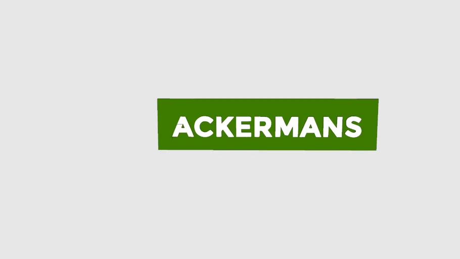 Ackermans Clothing Store Logo | 3D Warehouse