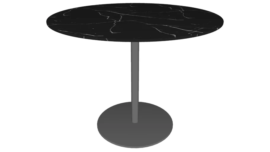 Bleecker Dining Table Black Marble by Modloft | 3D Warehouse