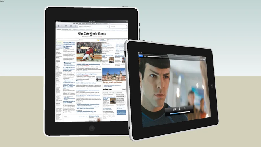 iPad (video and browser) | 3D Warehouse