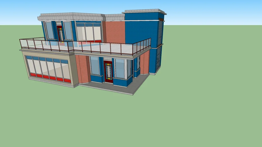 Combonation house/store front (744 KB) | 3D Warehouse