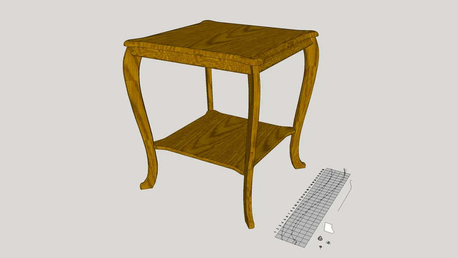Oak Side Table | 3D Warehouse