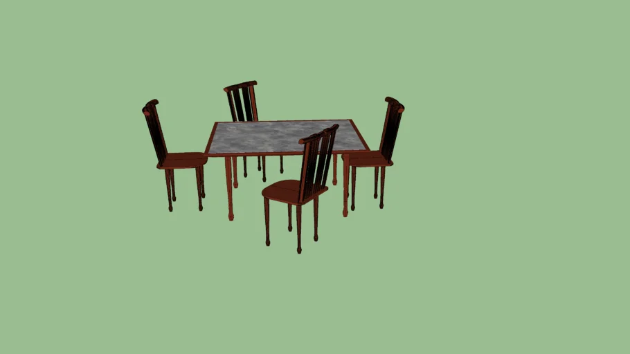 Fancy dinner table | 3D Warehouse