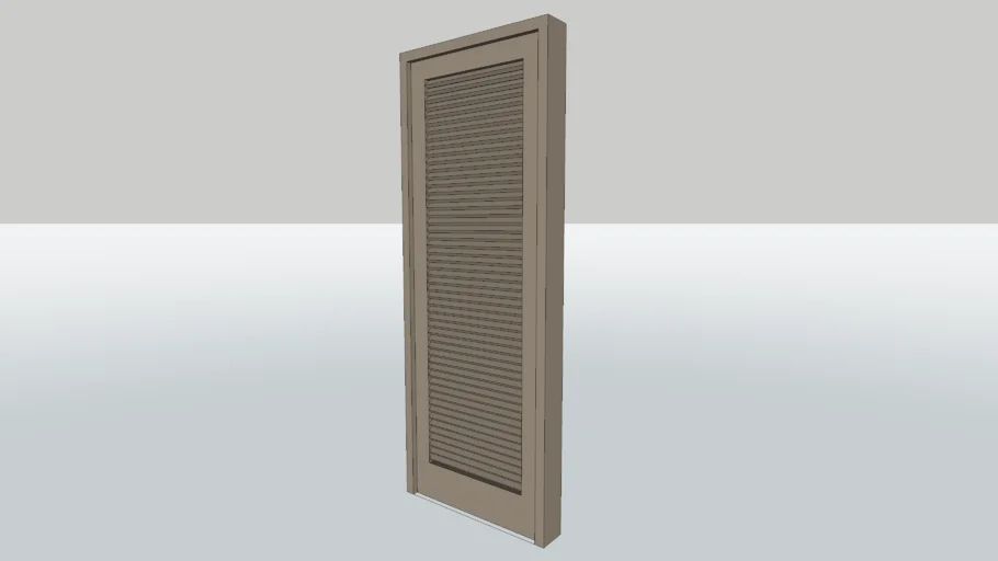 Pintu Kamar Mandi 3m jalusi Bathroom Door 3 meter | 3D Warehouse
