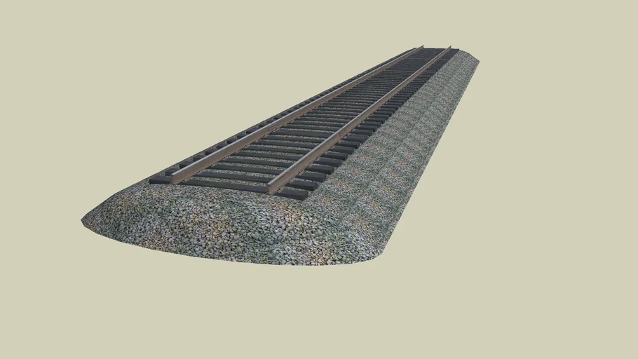 Rail Track Section | 3D Warehouse