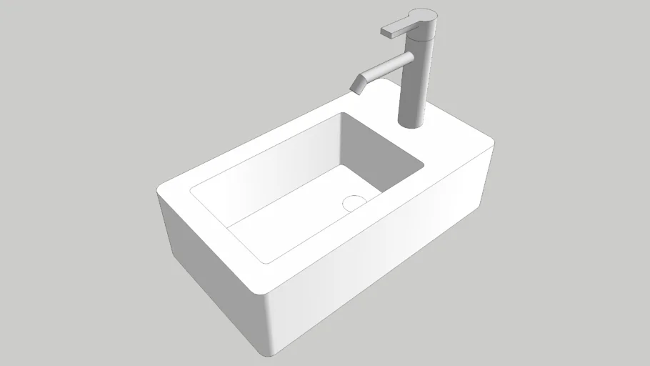 Handrinse Basin 250x450mm | 3D Warehouse