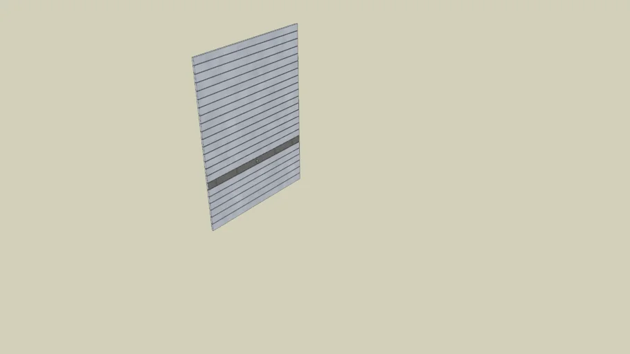 Aluminium roller shutter | 3D Warehouse
