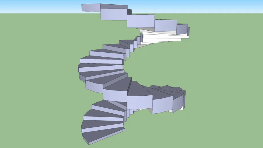spiral staircase to scale | 3D Warehouse