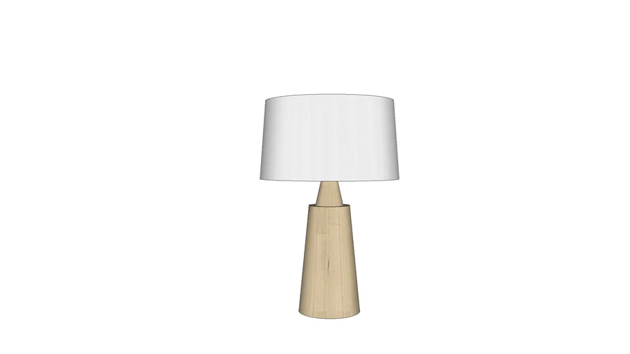 Sierra Natural Wood Table Lamp | 3D Warehouse