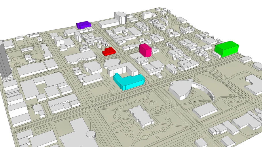 Downtown SLC - 3D Buildings Example | 3D Warehouse