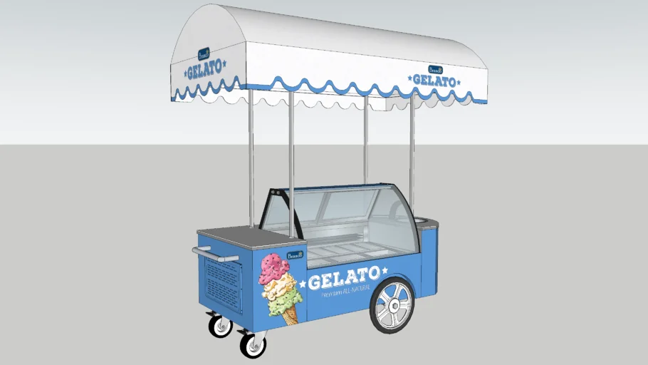 Gelato / Ice Cream Cart | 3D Warehouse