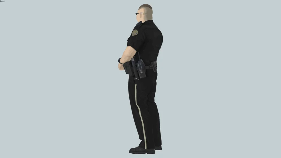 Police Officer (2D face-me) | 3D Warehouse