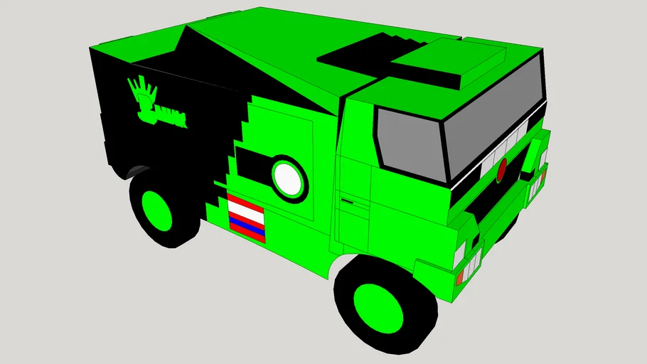 Tatra 815 DKAR RC Shell for WPL B-24 and JJRC Q61 chassis | 3D Warehouse