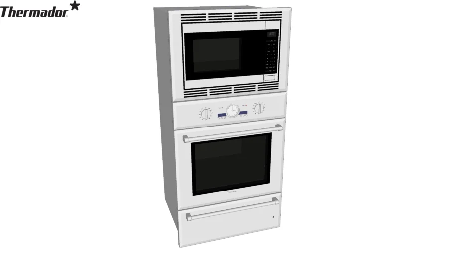 Thermador Built-in Ovens 30inch Triple Combination PODMW301J | 3D Warehouse