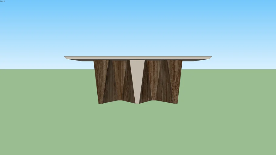 Origami Dining Table | 3D Warehouse