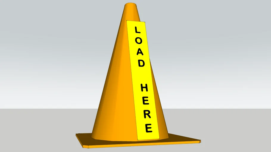 Load Here Cone | 3D Warehouse
