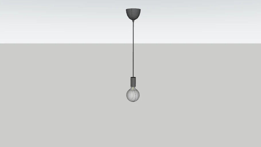 SUNNEBY cord set with MOLNART lamp/bulb #IKEA | 3D Warehouse