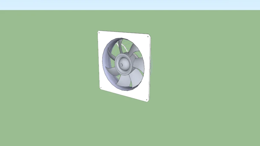 Axial plate fan | 3D Warehouse