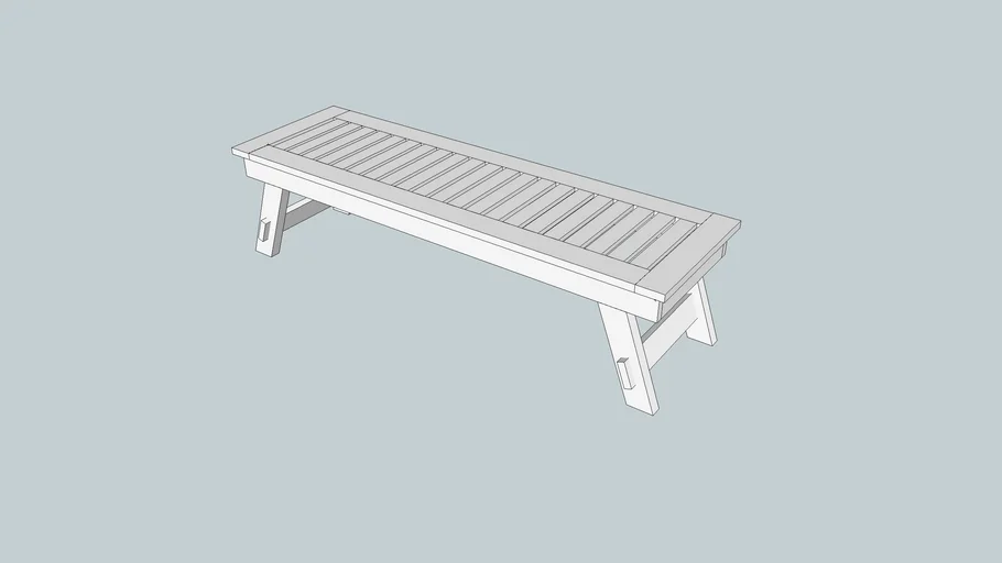 Simple bench | 3D Warehouse