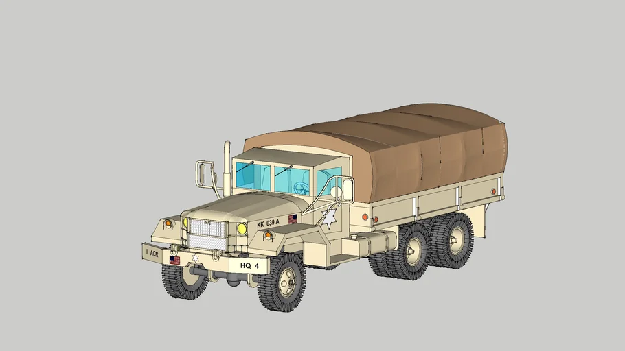 camion AM 35 baché us army | 3D Warehouse