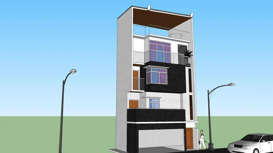 Small Plot House #4 | 3D Warehouse