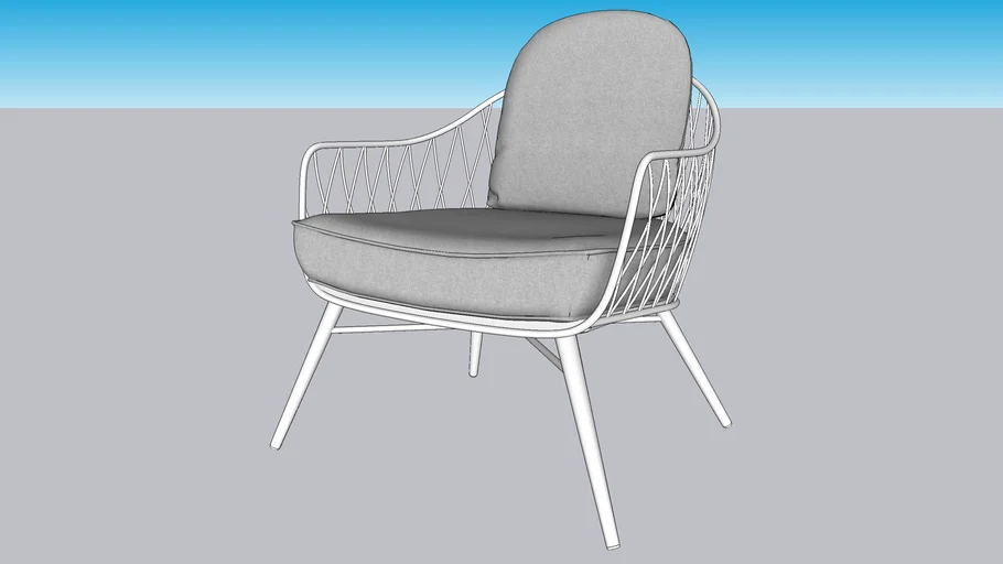 MOSMAN ARM CHAIR.White | 3D Warehouse