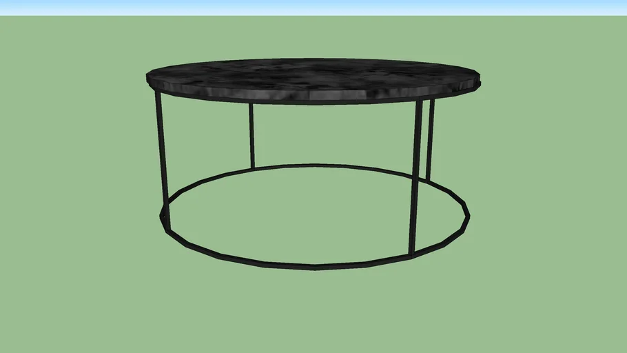 Table ronde basse marbre | 3D Warehouse
