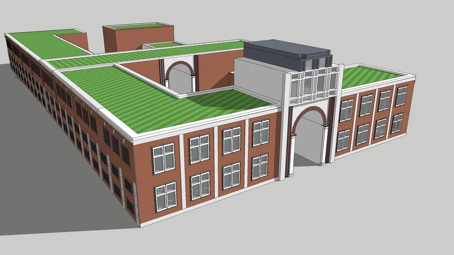 EMU Fictitious Satellite Campus Building-Residential College | 3D Warehouse