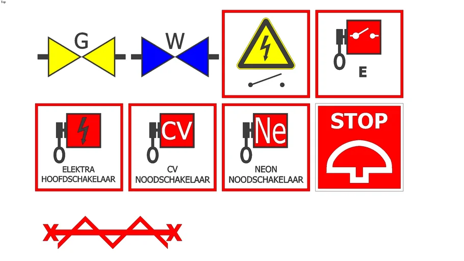 Afsluiter symbolen | 3D Warehouse