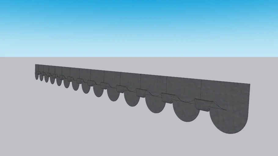 Scalloped Lead Flashing | 3D Warehouse