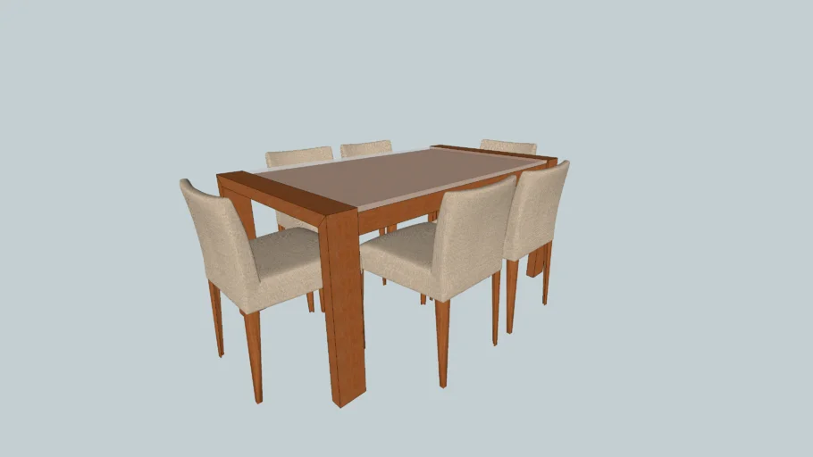 Neoset Manhattan Dining Table | 3D Warehouse