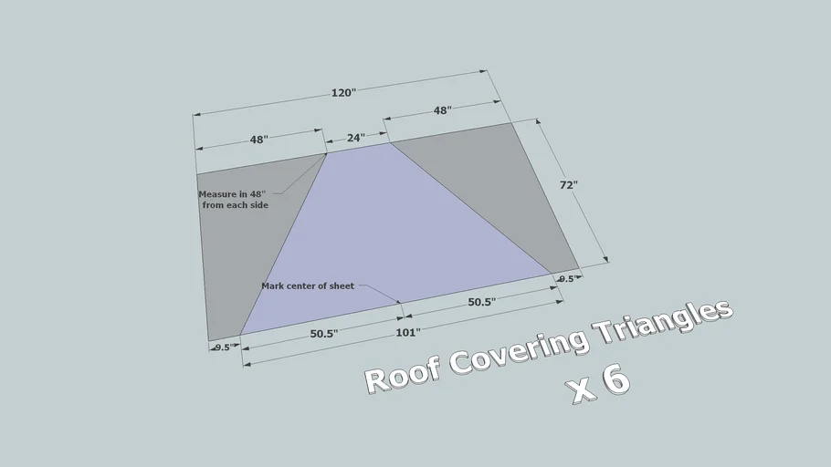 OSG Flexible Plastic Roof Covering Cut Guide | 3D Warehouse