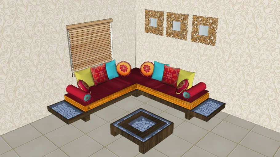 Bhartiya Baithak # Low seating # Indian low seating | 3D Warehouse